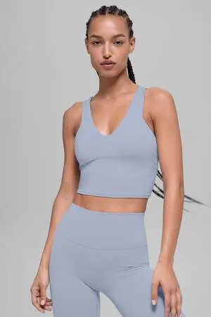 Alo Yoga Airbrush Real Bra Tank Top - Winter Frost