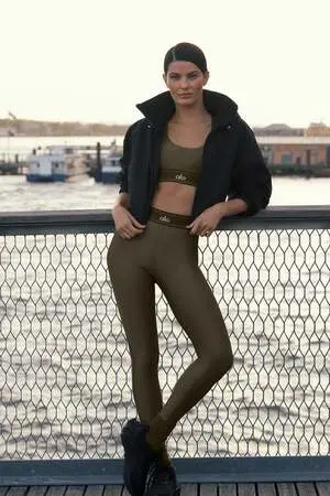 Alo Yoga Airlift High-waist Suit Up Legging - Olive Tree/olive Tree
