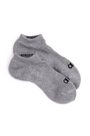 Alo Yoga Street Socks Dove Grey Heather/black