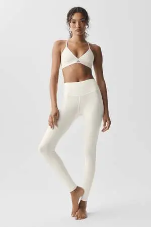 Alo Yoga High-Waist Airbrush Legging Ivory