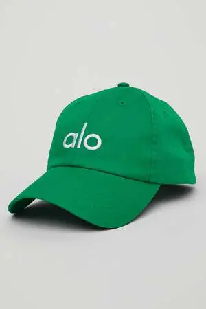 Alo Yoga Off-Duty Cap Green Emerald/white