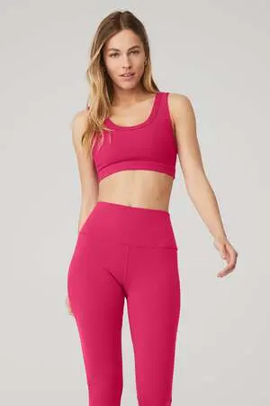 Alo Yoga Wellness Bra - Magenta Crush