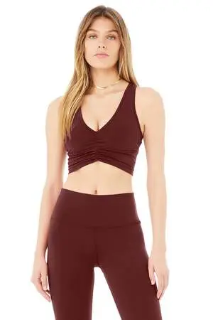 Alo Yoga Wild Thing Bra Cranberry