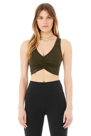Alo Yoga Wild Thing Bra Dark Olive