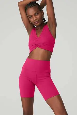 Alo Yoga Wild Thing Bra Magenta Crush