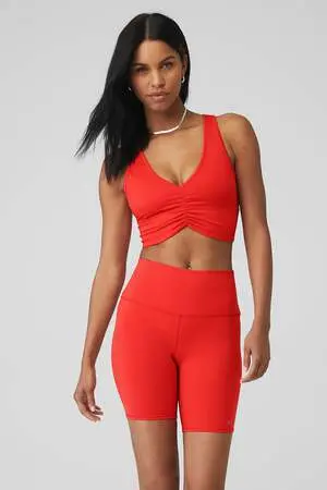 Alo Yoga Wild Thing Bra Red Hot Summer