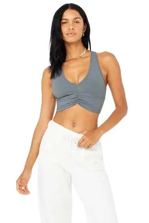 Alo Yoga Wild Thing Bra Steel Blue