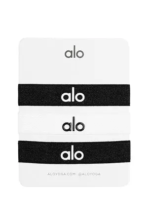 Alo Yoga Hair Tie - Black/White | Editorialist display picture 1
