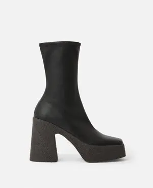 Stella McCartney Skyla Platform Ankle Boots - Black