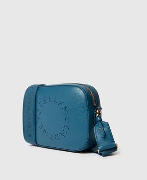 Stella McCartney Logo Camera Crossbody Bag - Teal