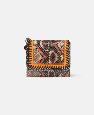 Stella McCartney Falabella Small Flap Wallet Bright Orange