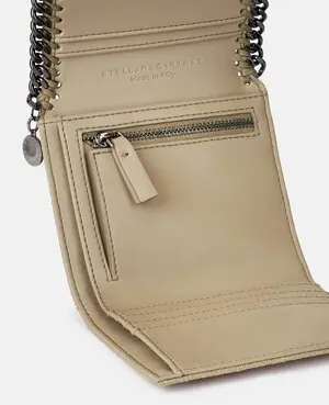 Stella McCartney Falabella Small Flap Wallet - Clotted Cream