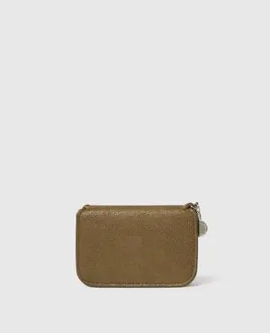 Stella McCartney Falabella Small Flap Wallet - Olive