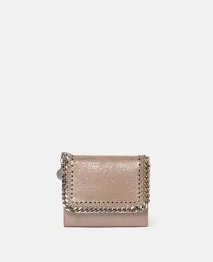 Stella McCartney Falabella Small Flap Wallet Pink Pearl