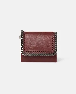 Stella McCartney Falabella Small Flap Wallet Ruby