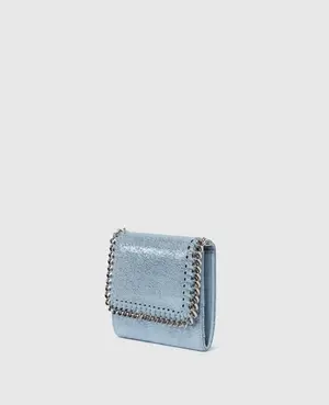 Stella McCartney Falabella Small Flap Wallet Sapphire Blue