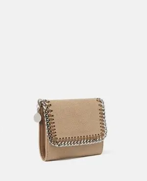 Stella McCartney Falabella Small Flap Wallet Toffee Brown