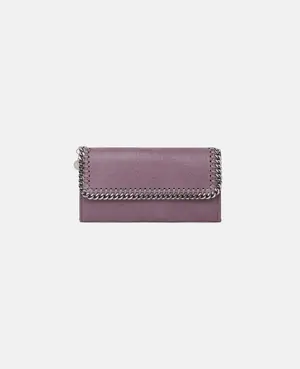 Stella McCartney Falabella Flap Continental Wallet Amethyst