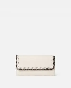 Stella McCartney Falabella Flap Continental Wallet Magnolia