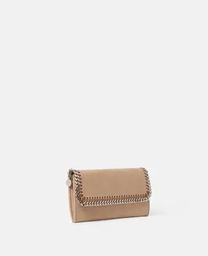 Stella McCartney Falabella Flap Continental Wallet Toffee Brown