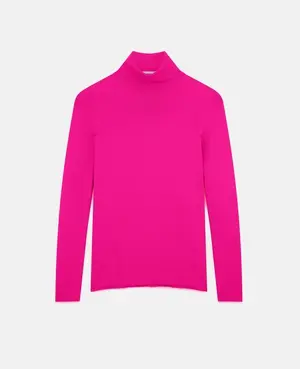 Stella McCartney Stella McCartney Fitted Compact Knit Top With Slits Cerise