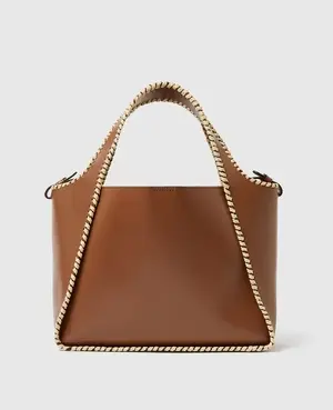 Stella McCartney Logo Crossbody Tote Bag - Tan