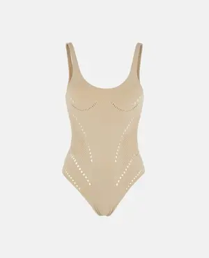 Stella McCartney Stella McCartney Sculpting Bodysuit Khaki