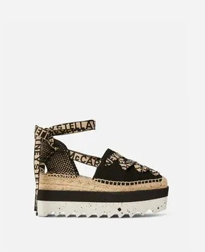 Stella McCartney Gaia Platform Espadrilles - Black