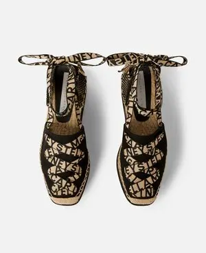 Stella McCartney Gaia Platform Espadrilles - Black