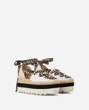 Stella McCartney Gaia Platform Espadrilles - White