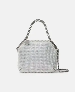 Stella McCartney Falabella Nano Crystal Tote Irio Silver