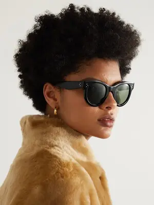 Celine Round-frame Sunglasses - Black