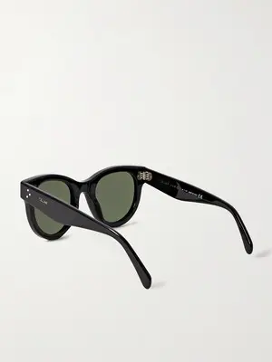 Celine Round-frame Sunglasses - Black
