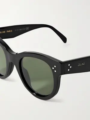 Celine Round-frame Sunglasses - Black