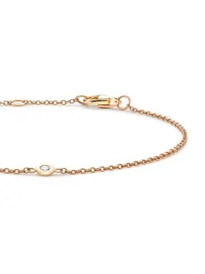 PRAGNELL 18kt Rose Gold Diamond Bracelet - Pink