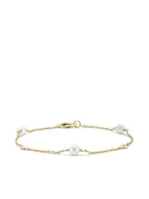 PRAGNELL 18kt Yellow Akoya Pearl And Diamond Bracelet - Gold