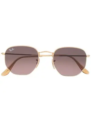 Ray-ban Hexagonal Sunglasses - Gold