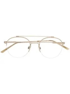 Calvin Klein Pilot Frame Glasses - Gold