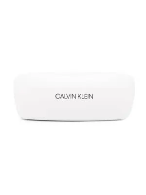 Calvin Klein Pilot Frame Glasses - Gold