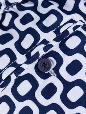Frescobol Carioca Geometric-print Swim Shorts - Blue