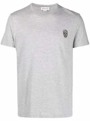 Alexander McQueen Skull Patch Cotton T-shirt