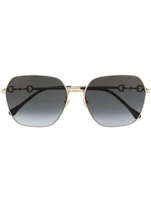 Gucci Square Frame Sunglasses - Gold