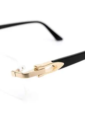 CARTIER Rimless Rectangle-frame Glasses