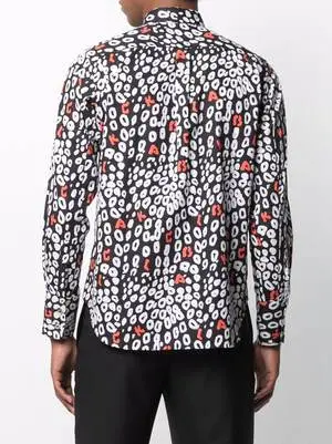 BLACK COMME DES GARÇONS Leopard-print Cotton Shirt