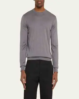 Charvet Solid Crewneck Sweater