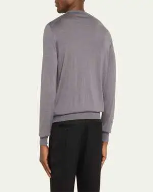 Charvet Solid Crewneck Sweater