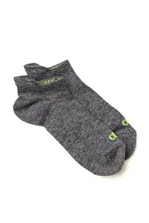 Alo Yoga Performance Tab Socks Dark Grey Heather/highlighter