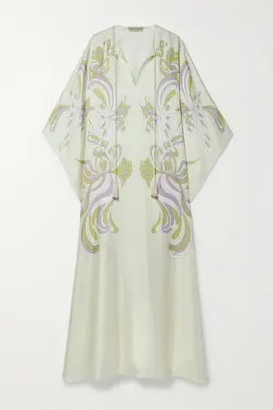 Emilio Pucci Net Sustain Printed Silk-twill Kaftan