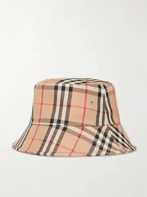 Burberry Checked Cotton-blend Twill Bucket Hat