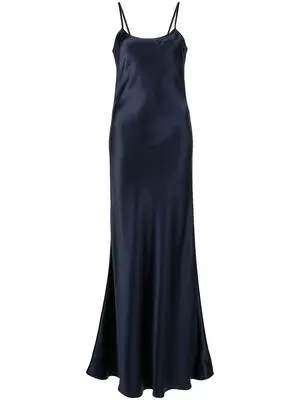 Voz Long Slip Dress - Blue